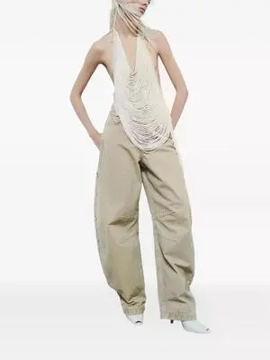 Patrizia Pepe Canvas Cargo Jeans