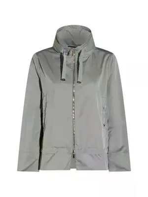 MOORER Hooded Zip-up Jacket - Grey