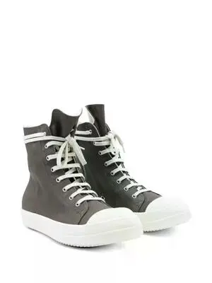 Rick Owens High Top Sneakers - Grey