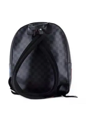 LOUIS VUITTON Josh Alps Patches Damier Graphite Backpack - Black