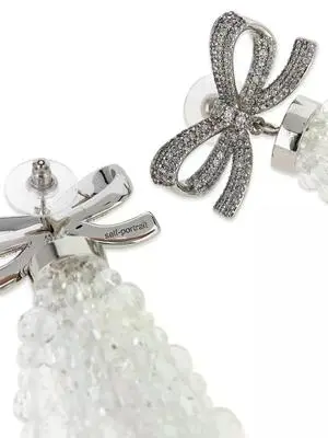 SELF-PORTRAIT Bow Beaded Earrings