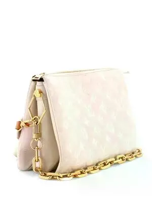 LOUIS VUITTON Louis Vuitton Coussin PM Bag Monogram Embossed Lambskin White