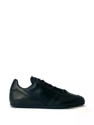 Rick Owens Round Toe Lace-up Sneakers - Black