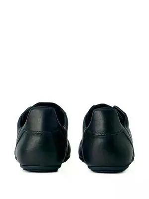 Rick Owens Round Toe Lace-up Sneakers - Black