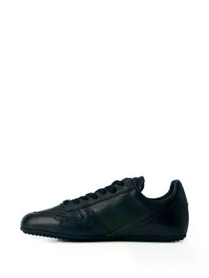 Rick Owens Round Toe Lace-up Sneakers - Black