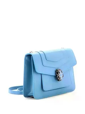 BVLGARI Serpenti Forever Square Shoulder Bag Leather Small Crossbody Bag