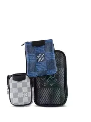 LOUIS VUITTON Modular Pouch Limited Edition Damier Graphite 3d Crossbody Bag - Multicolour
