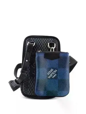 LOUIS VUITTON Modular Pouch Limited Edition Damier Graphite 3d Crossbody Bag