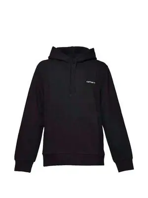 Carhartt Work In Progress Long-sleeve Embroidered Hoodie - Black