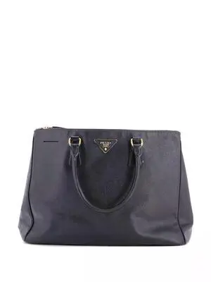 Prada Lux Saffiano Leather Large Tote Bag - Black