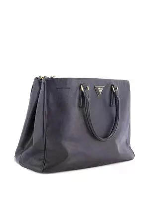 Prada Lux Saffiano Leather Large Tote Bag - Black