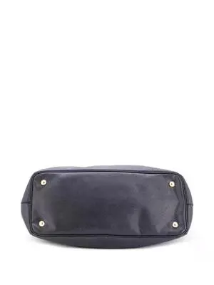 Prada Lux Saffiano Leather Large Tote Bag - Black