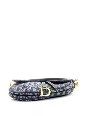 Dior Vintage Diorissimo Canvas Saddle Bag