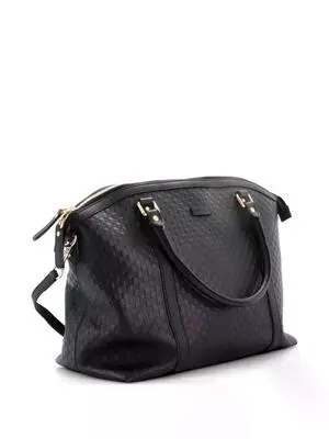 Gucci Britt Convertible Dome Micro Guccissima Leather Medium Satchel