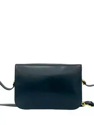 Celine 20th Century Leather Logo Crossbody Bag