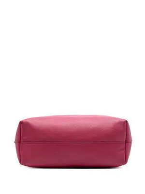 Prada Vitello Daino Embossed Canapa Logo Open Convertible Tote Satchel