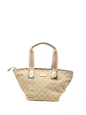 Gucci Gg Canvas Web Handbag - Brown