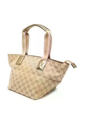 Gucci Gg Canvas Web Handbag - Brown
