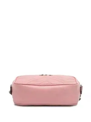 Gucci Mini Gg Marmont Matelasse Leather Crossbody Bag - Pink
