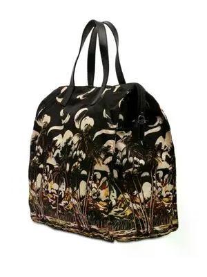 Prada 2013-2025 Tessuto Stampato Satchel - Black