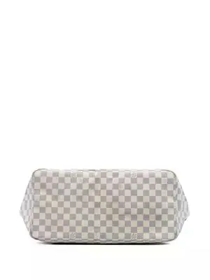 LOUIS VUITTON 2012 Damier Azur Neverfull Gm Tote Bag - White