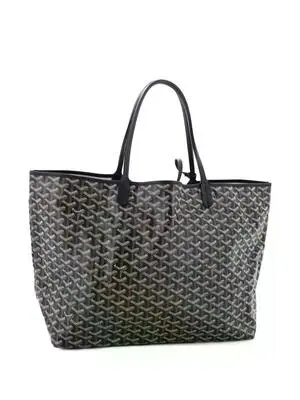Goyard Saint Louis Coated Canvas Gm Tote Bag - Black