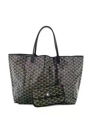Goyard Saint Louis Coated Canvas Gm Tote Bag - Black