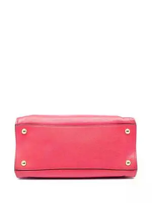 Prada Saffiano Soft Triple Pocket Tote Satchel 2010-2025 - Pink