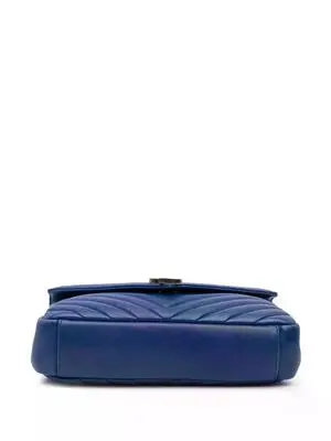 Saint Laurent 2017 Medium Monogram College Satchel - Blue