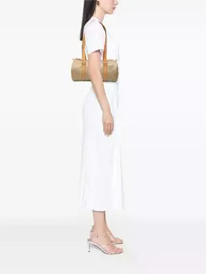 Celine 2014 Macadam Coated Canvas Shoulder Bag - Brown