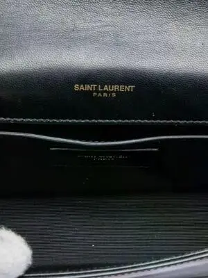 Saint Laurent 2018 Small Glitter Patent Monogram Kate Crossbody Bag