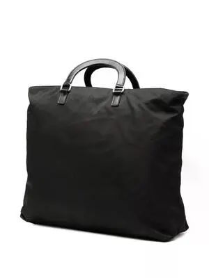 Prada 2000-2025 Tessuto Canapa Logo Satchel