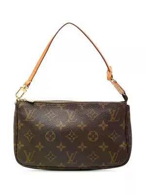LOUIS VUITTON 2000 Monogram Pochette Accessoires - Brown