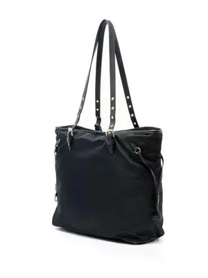 Prada Saffiano Trimmed Tessuto Tote