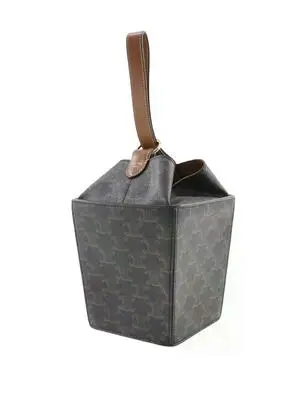Celine 2021 Triomphe Coated Canvas Box Bag