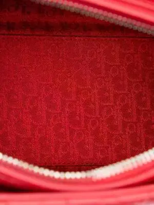 Dior 2012 Medium Lambskin Cannage Lady Satchel - Red