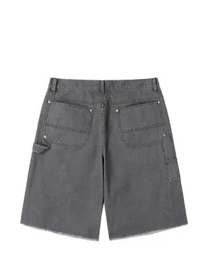 TONYWACK Frayed Hem Shorts - Grey