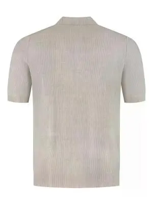 GRAN SASSO Ribbed Polo Shirt - Neutrals