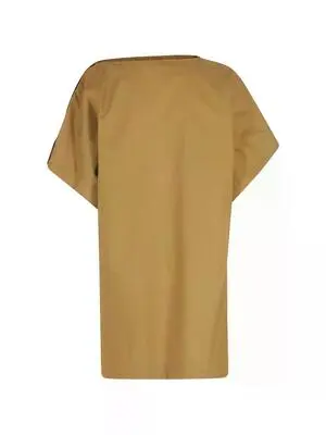 Soeur Buttoned-shoulder Top - Brown