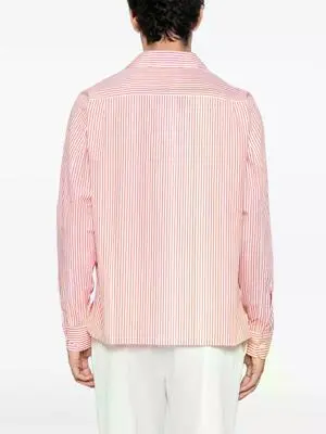 FURSAC Striped Long-sleeve Shirt - Orange