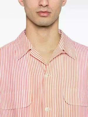 FURSAC Striped Long-sleeve Shirt - Orange