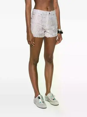 HAIKURE Brit Snake Denim Shorts