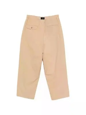 Comme Des Garçons Pleated Belted Trousers - Neutrals