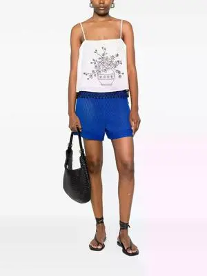 Eric Bompard Crocheted Shorts - Blue