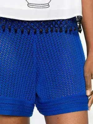 Eric Bompard Crocheted Shorts - Blue