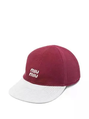 Miu Miu Baseball Cap - Red