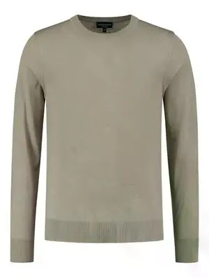 Emporio Armani Wool Crewneck Sweater - Neutrals