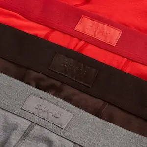 SKIMS Cotton Boxer Brief 3" 3-pack - Ruby Espresso Multi