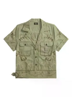 Ralph Lauren Embroidered Buckled Shirt - Green