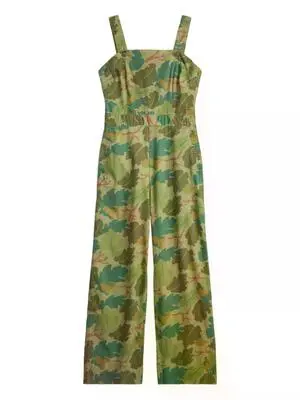 Ralph Lauren Buttoned Camouflage Jumpsuit - Green
